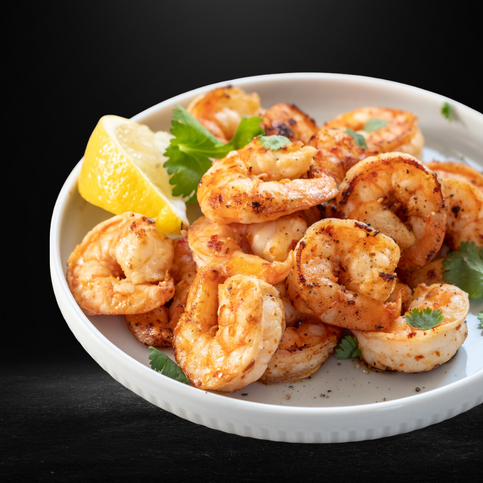 Fresh Frozen, Pre-cooked Gourmet Grade Prawns (De-shelled) – 68° Chicken